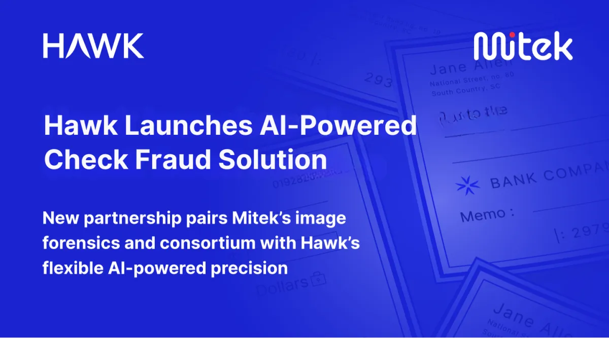 Hawk Expands U.S. Fraud Solutions Portfolio with Check Fraud Technology